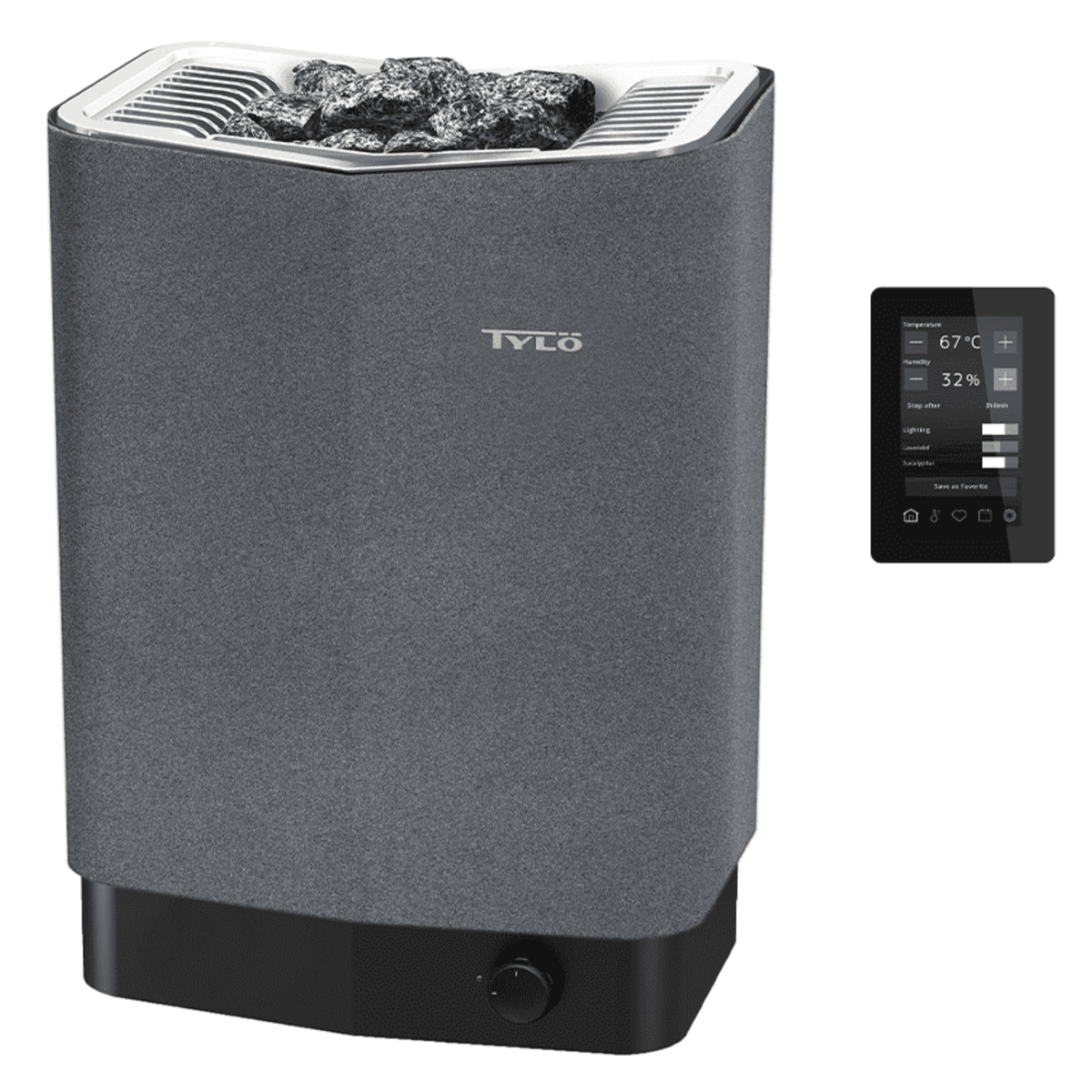 Tylö Sense Elite 10 saunakachel 10 kW - grijs kopen? - Rhodos-shop.nl